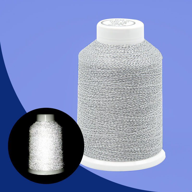 Reflective Machine Sewing Thread for Safety and Style