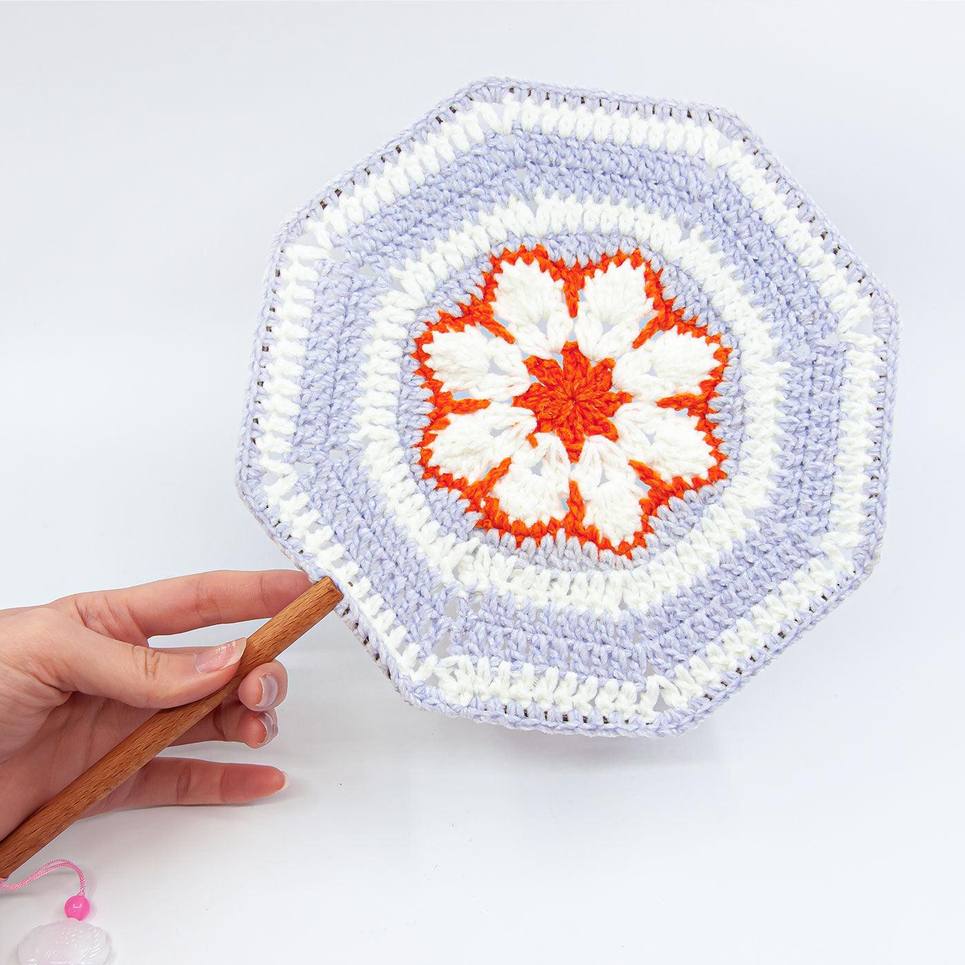 Handmade customized glow-in-the-dark octagonal fan